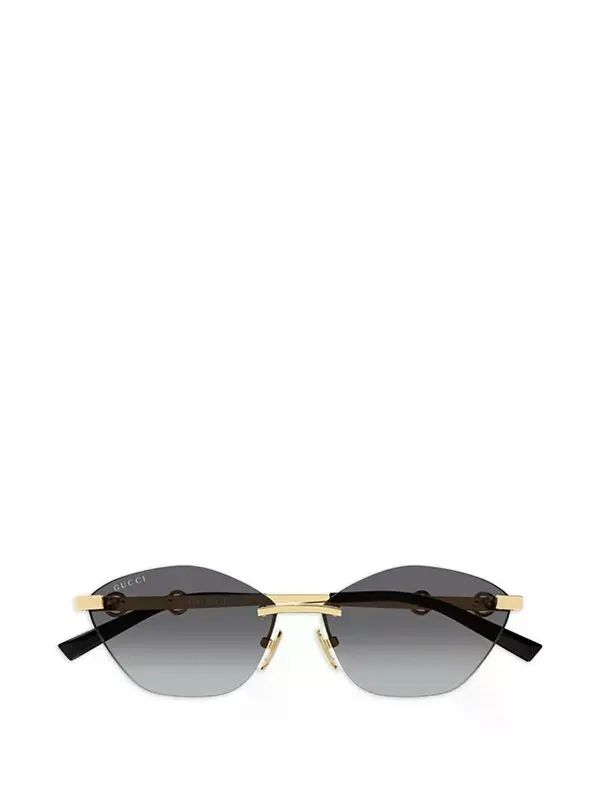 Gucci Cat-eye Rimless Sunglasses