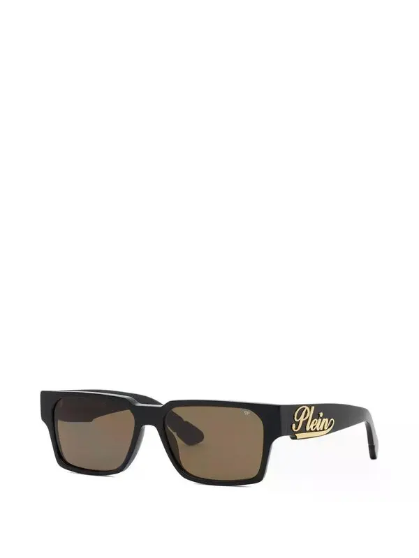 Philipp Plein Logo-plaque Rectangle-frame Sunglasses