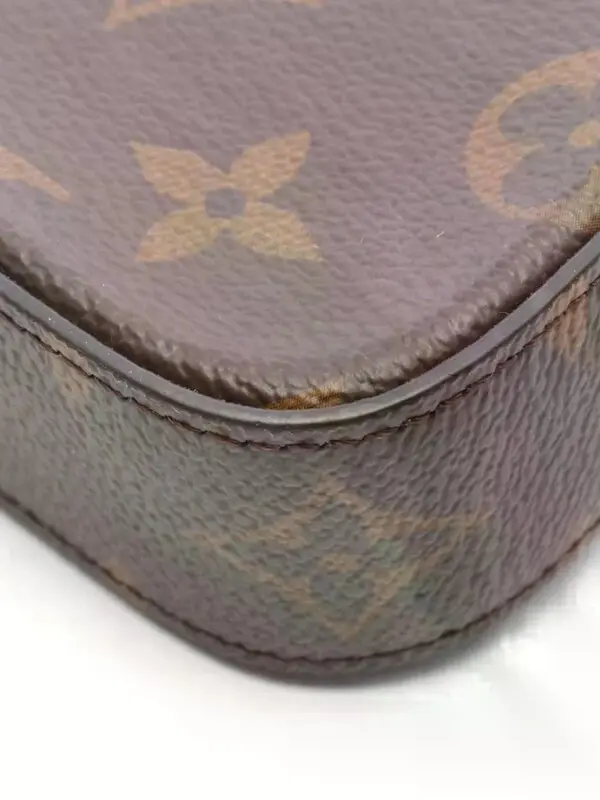 LOUIS VUITTON Monogram Félicie Pochette Shoulder Bag - Brown