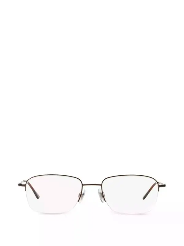 POLO RALPH LAUREN EYEWEAR Semi-rimless Rectangle Eyeglasses - Brown