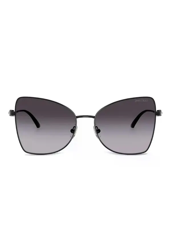 JIMMY CHOO Embellished Cat-eye Sunglasses - Black