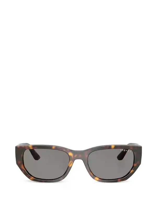 VOGUE EYEWEAR Tortoiseshell-effect Rectangle-frame Sunglasses