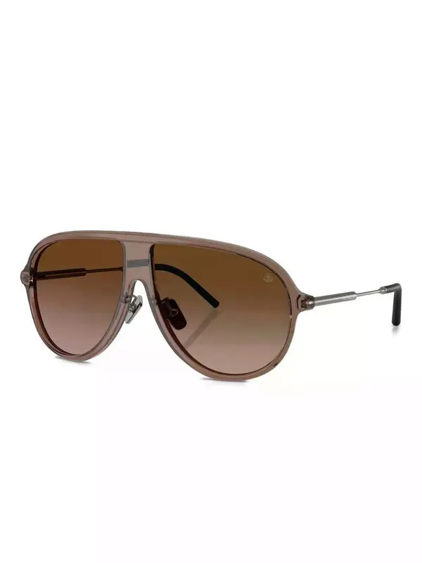 Moncler Glyde Pilot-frame Shield Sunglasses