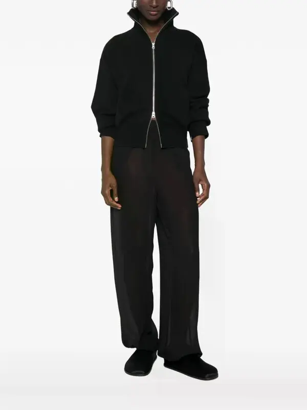 Extreme Cashmere Xtra Cute Zip-up Knitted Cardigan