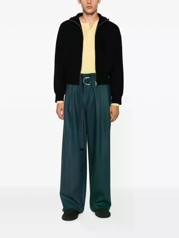 Extreme Cashmere Xtra Cute Zip-up Knitted Cardigan