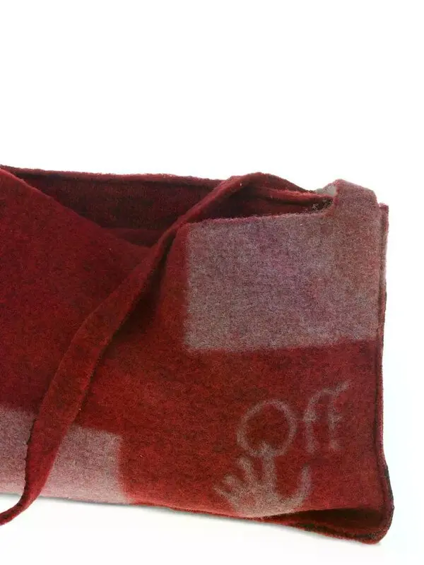 Off-White Logo-print Felt Shoulder Bag