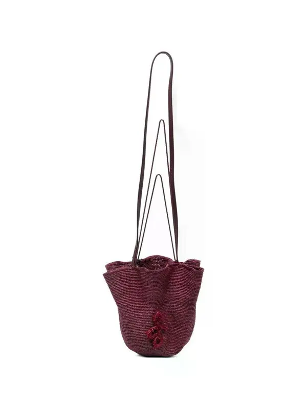 Ruslan Baginskiy Woven-raffia Hat And Bucket Bag