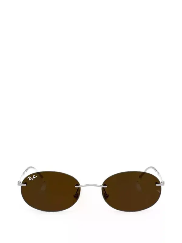 Ray-ban Tone Oval Frame Rimless Sunglasses