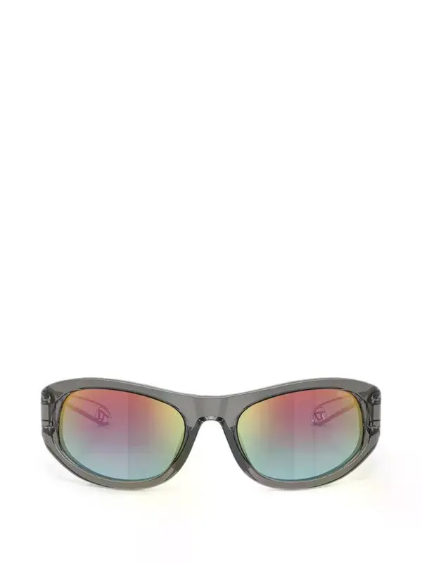 DIESEL® Geometric Frame Sunglasses - Grey