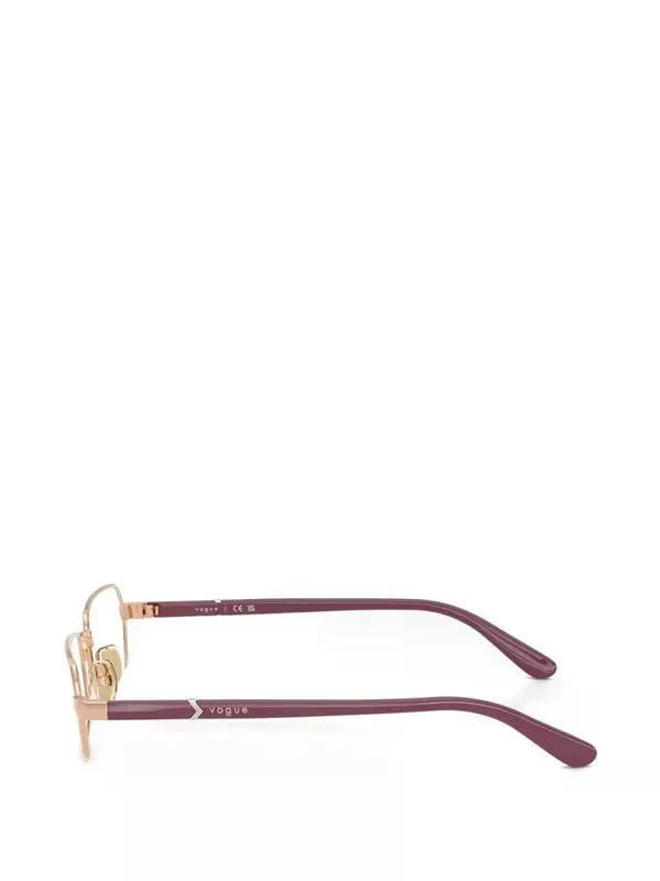 VOGUE EYEWEAR Rectangle Metal Glasses