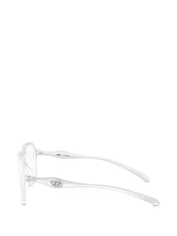 DIESEL® Logo-plaque Navigator-frame Glasses