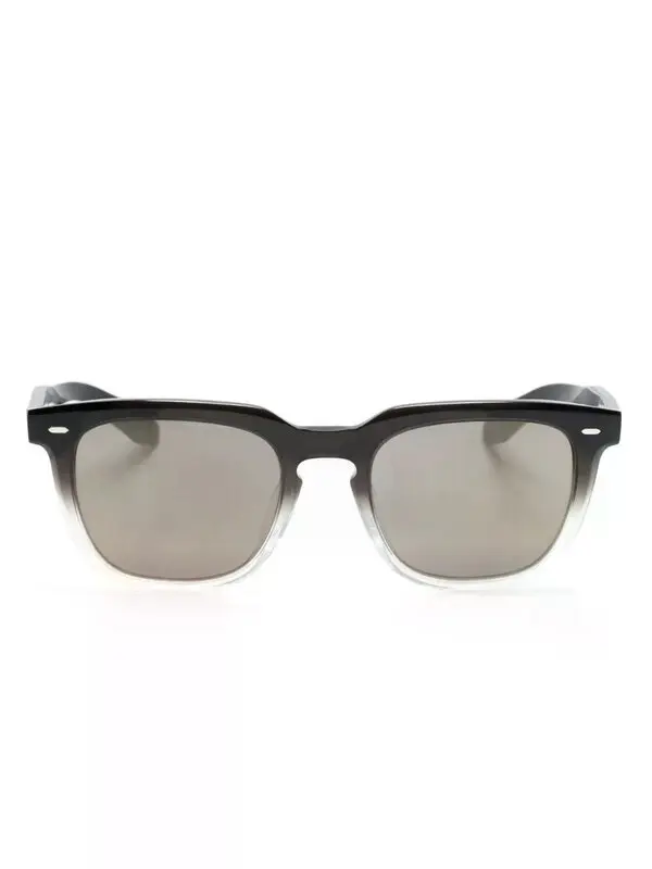 Oliver Spencer N.06 Square-frame Sunglasses - Black