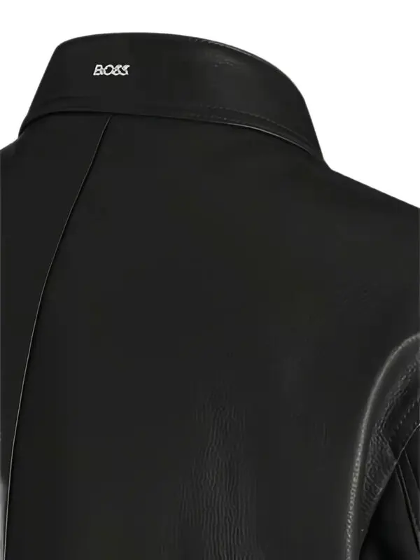 BOSS Leather Zip-up Jacket
