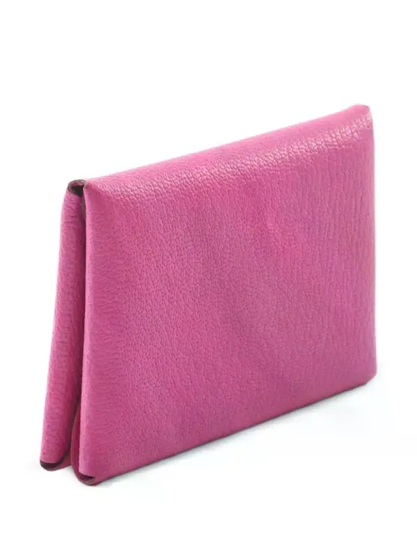 Hermès Calviduo Chèvre Leather Coin Purse - Pink