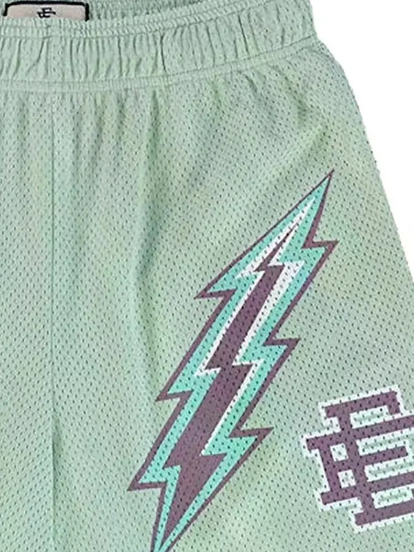 ERIC EMANUEL Ee Basic Bolt-print Mesh Shorts