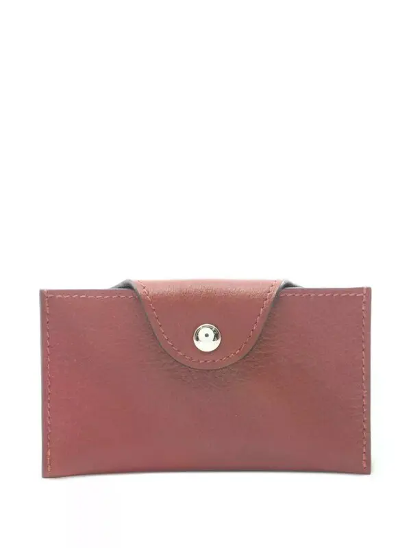 Hermès 2023 Iliade Leather Card Holder - Red