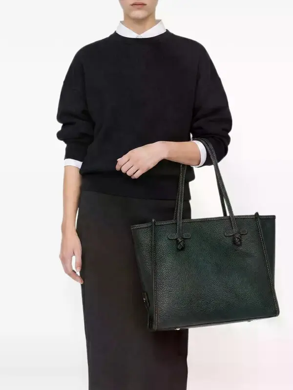 GIANNI CHIARINI Marcella Grained Leather Tote Bag