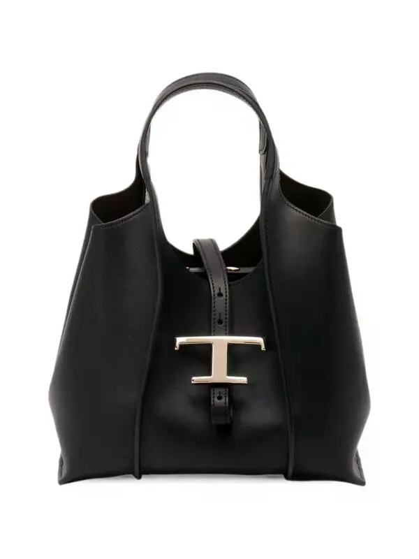 TOD'S Timeless Leather Shoulder Bag - Black