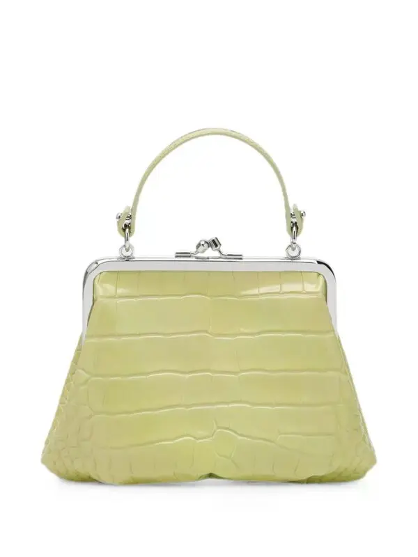 VIVIENNE WESTWOOD Granny Frame Crocodile-effect Leather Tote Bag