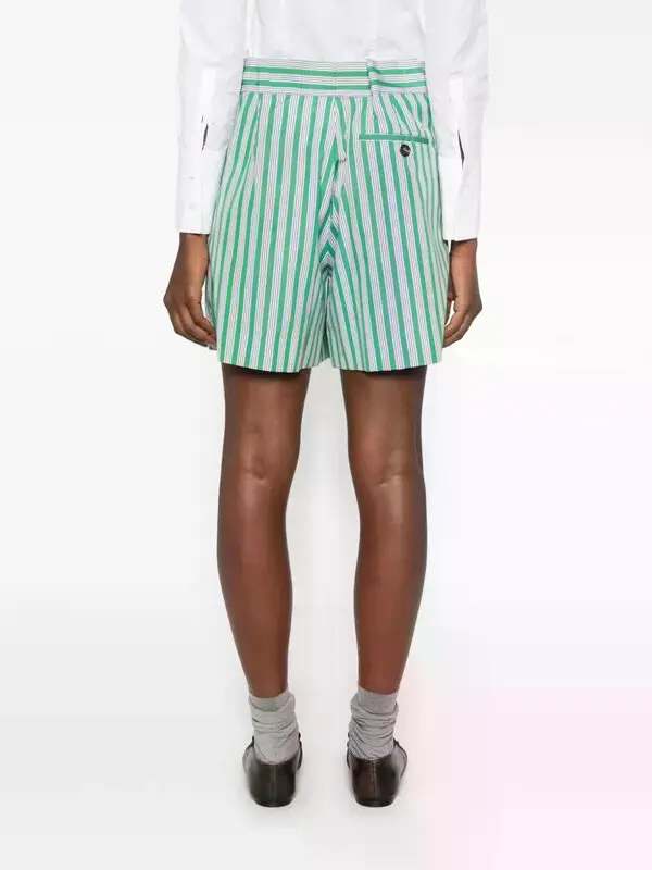 Loewe Striped Pleated Shorts