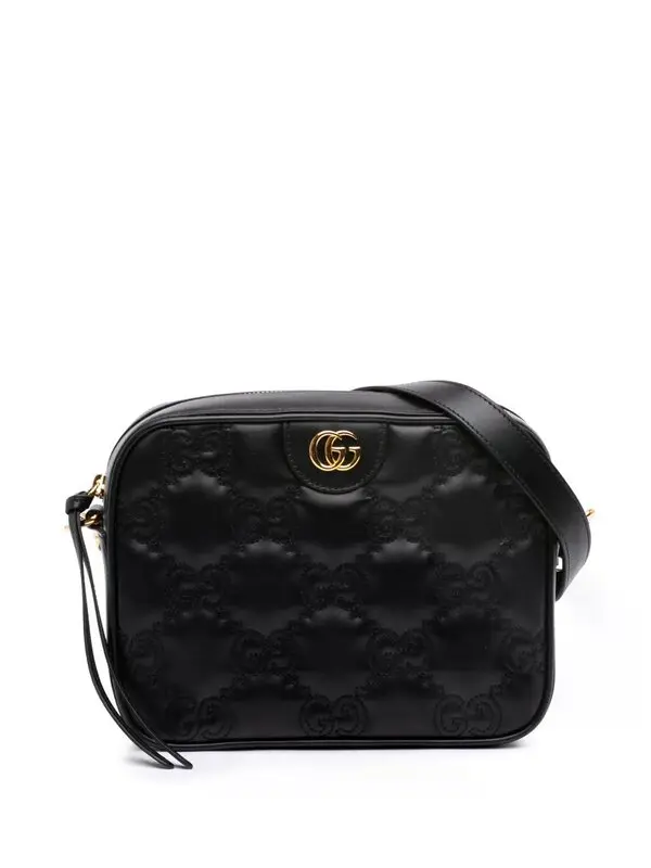 Gucci 2016-2026 Small Gg Matelasse Calfskin Crossbody Bag - Black