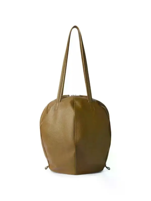 LEMAIRE Helmet Bag In Grained Paper Leather