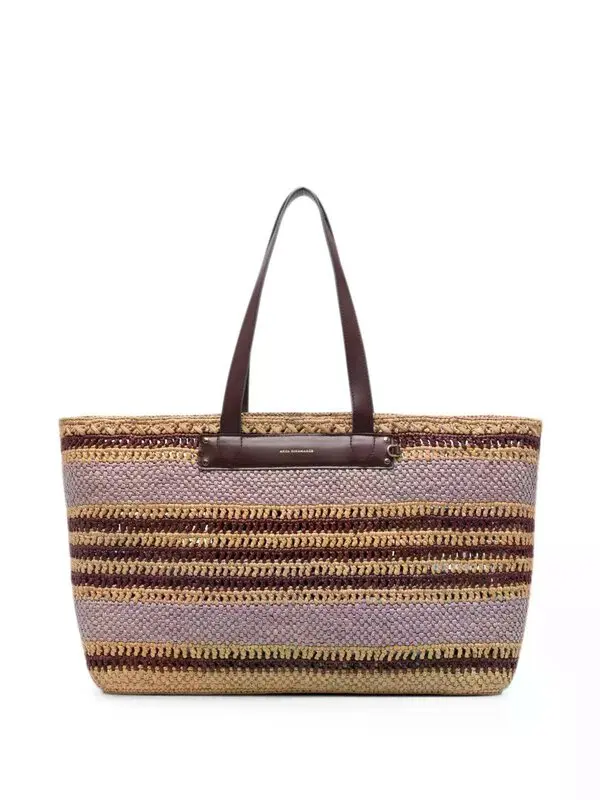 ANYA HINDMARCH Woven Striped Tote Bag
