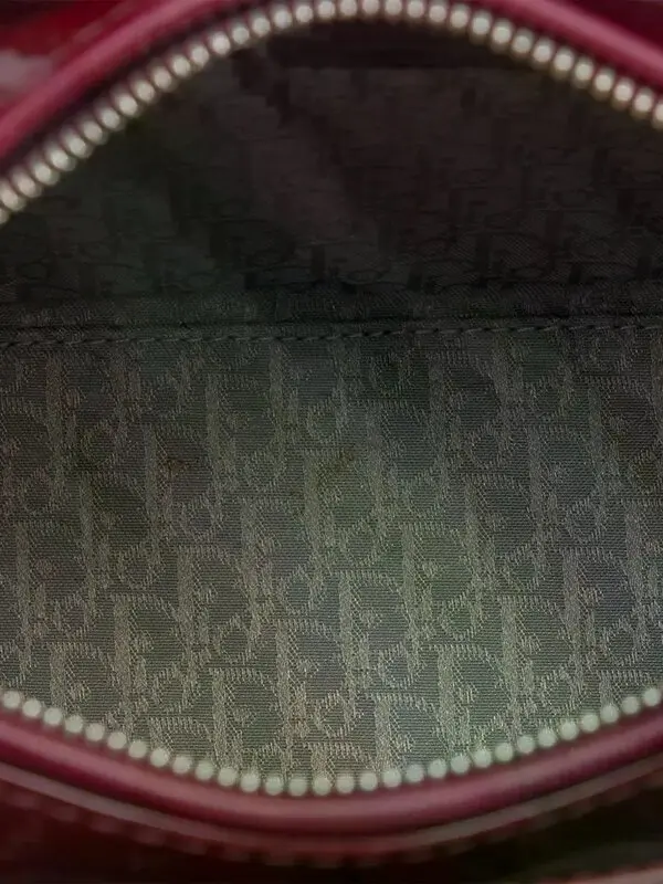 Dior Patent Leather Cannage Lady Satchel - Red
