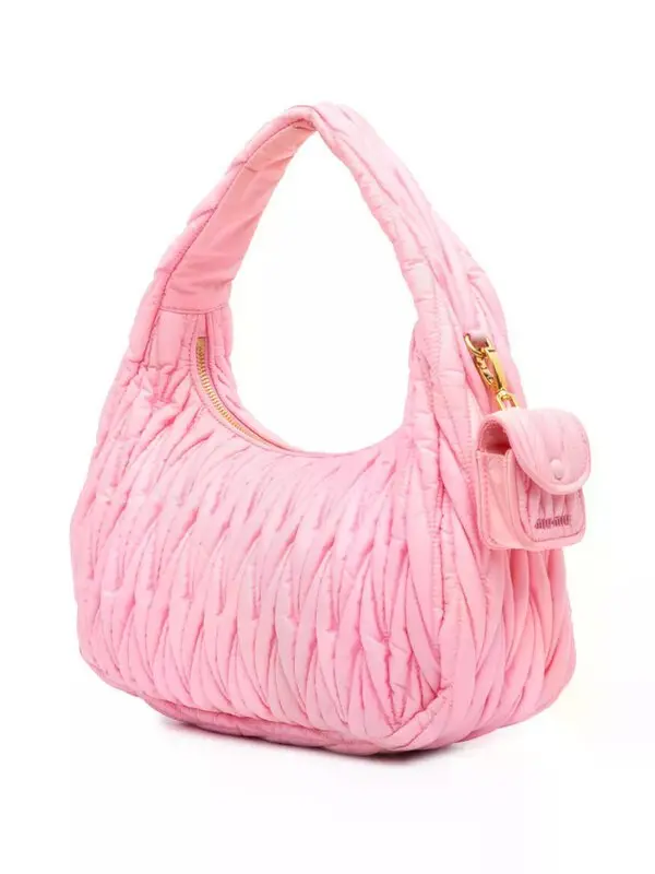 Miu Miu Medium Matelassé Tessuto Wander Hobo Bag
