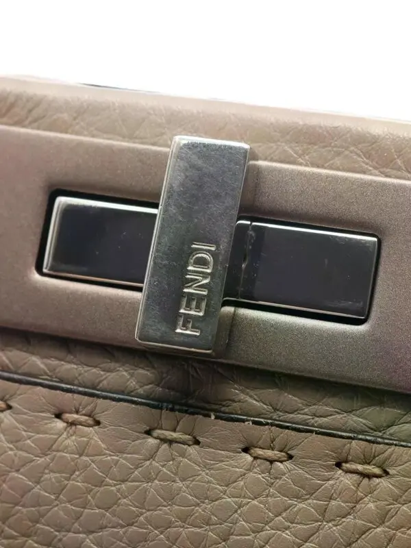 Fendi 2000s Peekaboo Selleria Tote Bag - Neutrals
