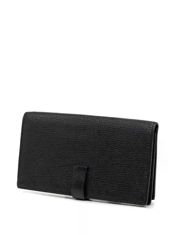 Hermès 2012 Chevre Mysore Bearn Soufflet Wallet Long Wallets