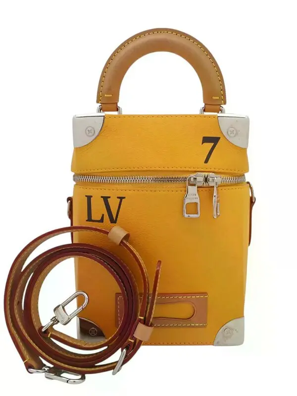 LOUIS VUITTON 2022 Leather Vertical Box Trunk Satchel