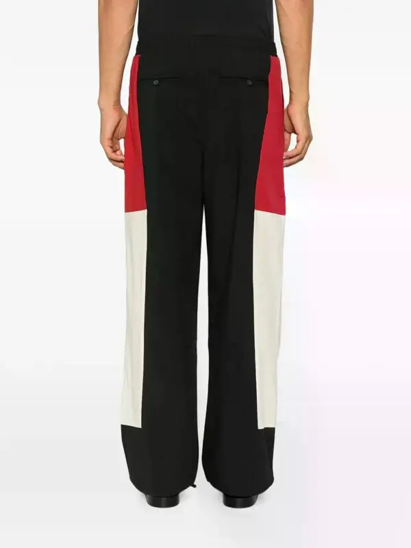 FOUND Color-block Track Pants With Embroidered Logo