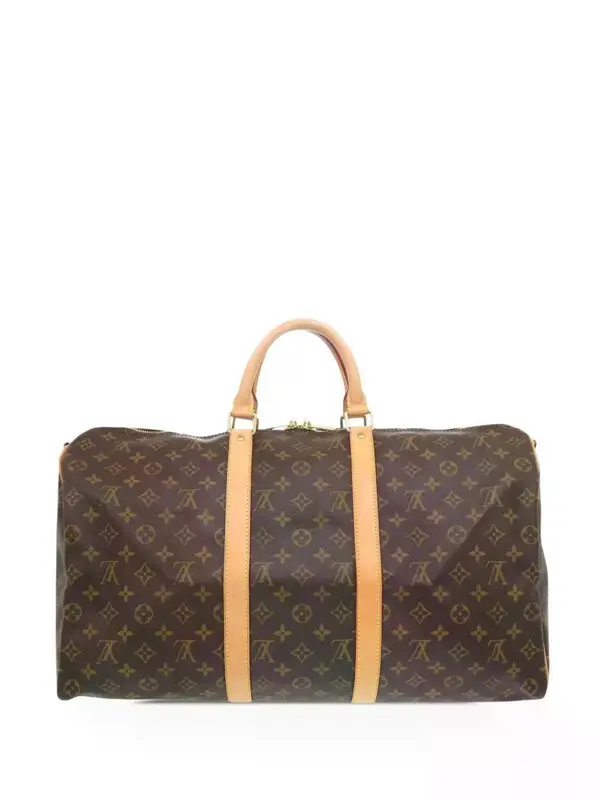 LOUIS VUITTON Monogram Keepall Bandouliere 50 Travel Bag