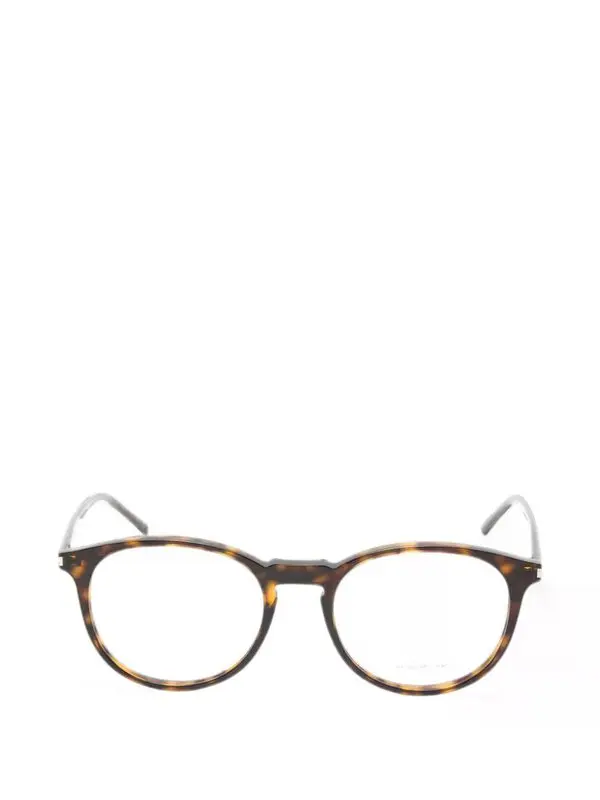 Saint Laurent Round-frame Glasses - Brown