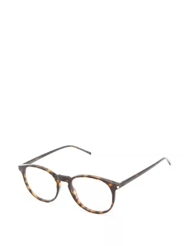 Saint Laurent Round-frame Glasses - Brown