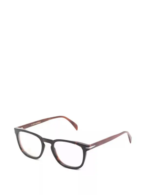 DB EYEWEAR BY DAVID BECKHAM Tortoiseshell-effect Square-frame Glasses