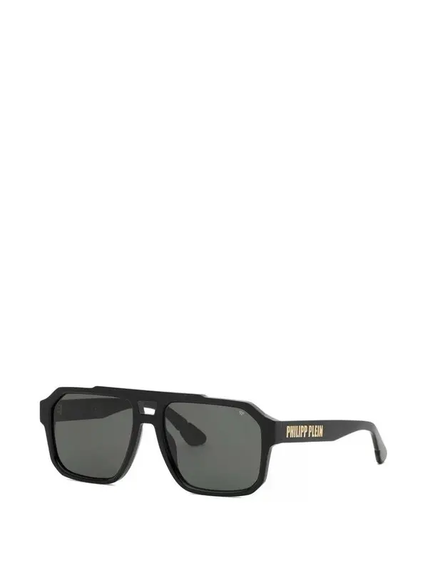 Philipp Plein Logo-plaque Geometric-frame Sunglasses