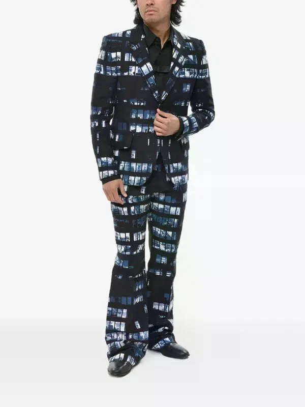 Off-White Windows-print Single-breasted Blazer