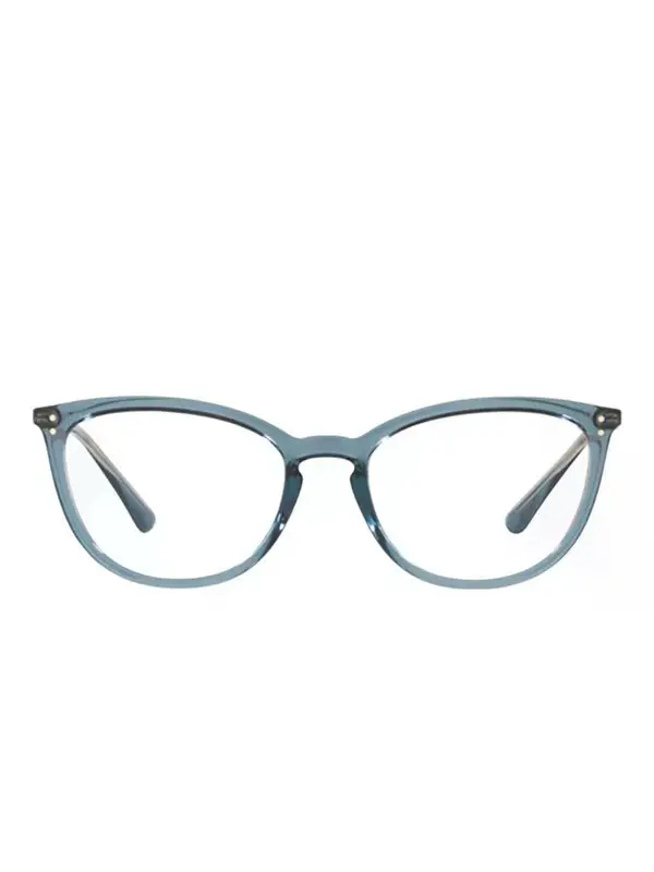 VOGUE EYEWEAR Oval Frame Eyeglasses - Blue