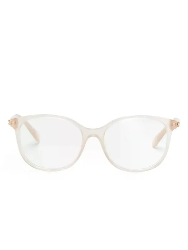 SWAROVSKI Logo-engraved Square-frame Glasses - Neutrals