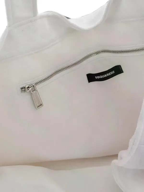 Dsquared2 Logo Embossed Cotton Terry Tote Bag
