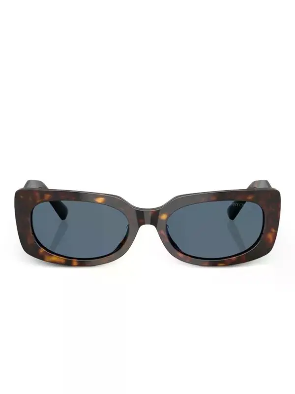 JIMMY CHOO Rectangle-frame Sunglasses