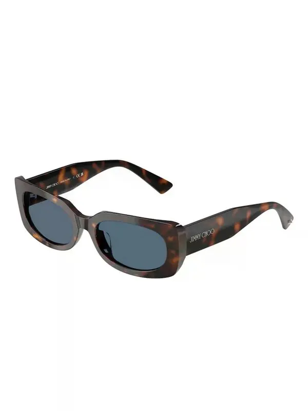 JIMMY CHOO Rectangle-frame Sunglasses