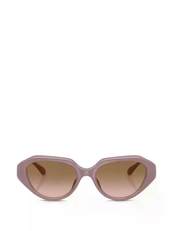 COACH C Logo-plaque Geometric-frame Sunglasses