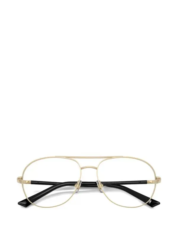 JIMMY CHOO Pilot-frame Double-bridge Glasses