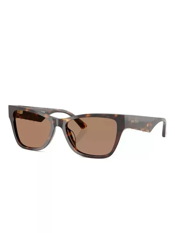 JIMMY CHOO Tortoiseshell-effect Cat-eye Sunglasses