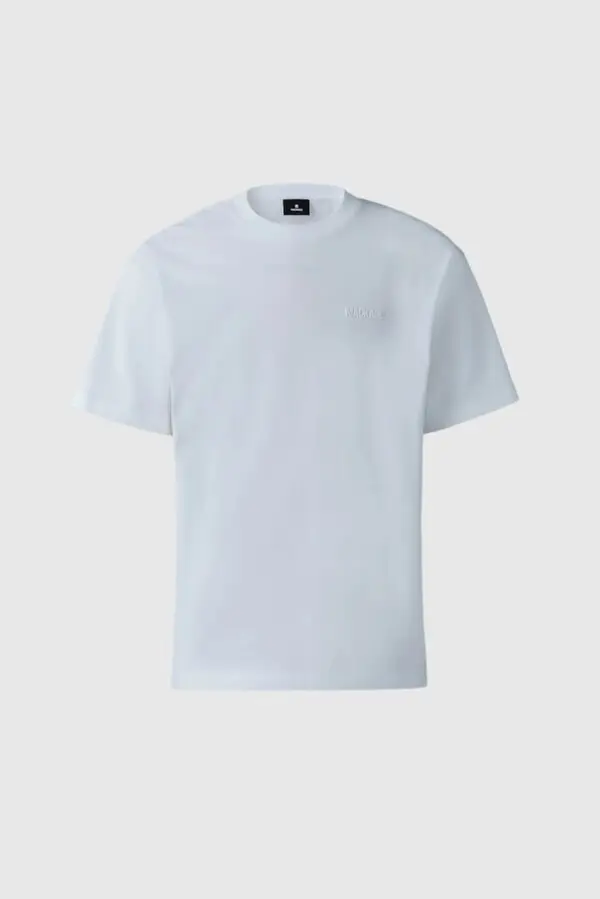 Mackage Tee-rz Tee-shirt With Silicone Logo - White