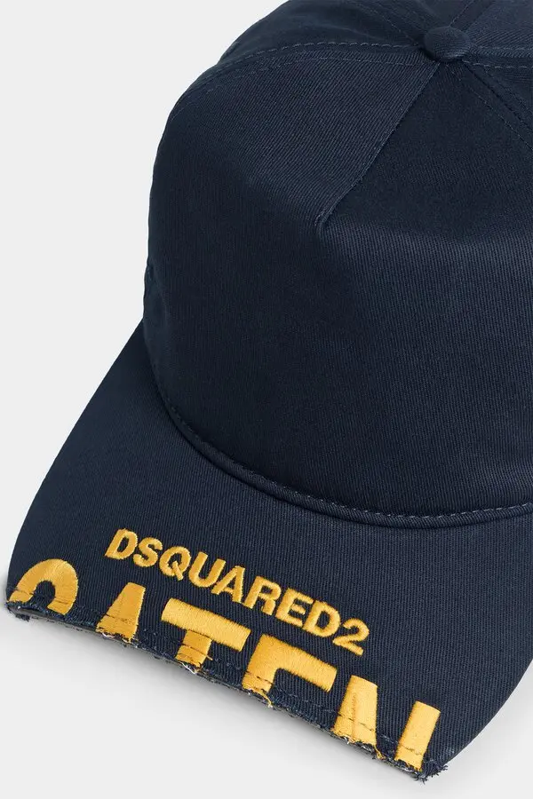Dsquared2 Baseball Cap With Maxi Lettering - Blue