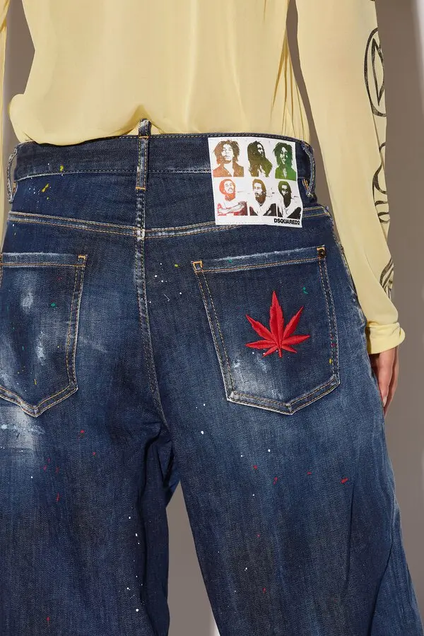 Dsquared2 Dark Bob Wash Traveller Jeans